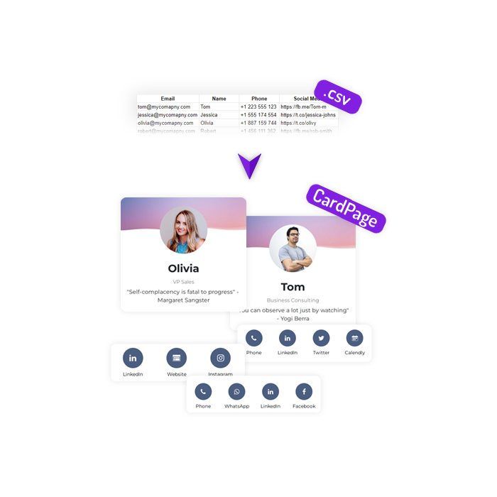 Digital Business Cards For Teams | Team Card - CardPage