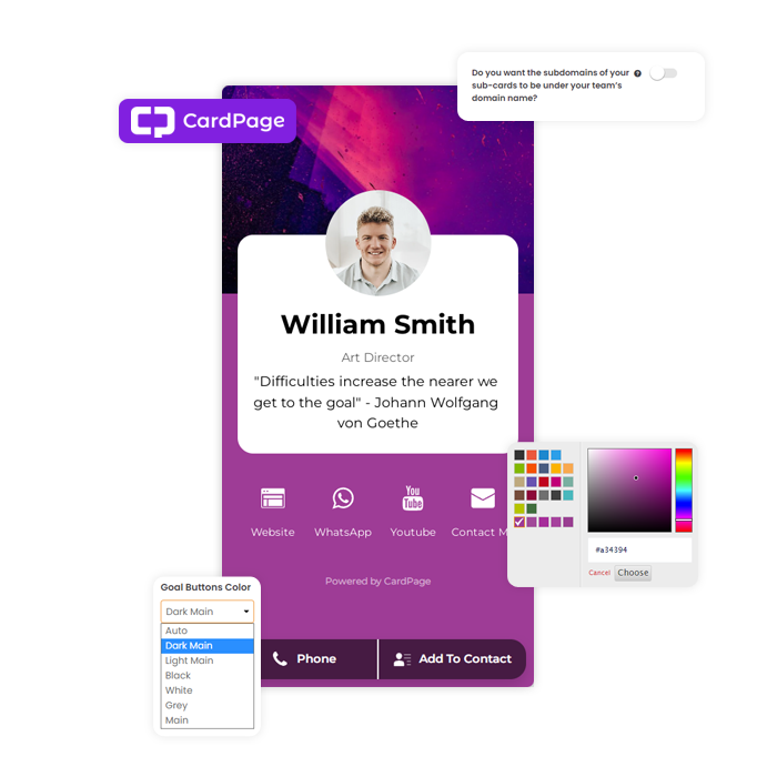 Digital Business Cards For Teams | Team Card - CardPage